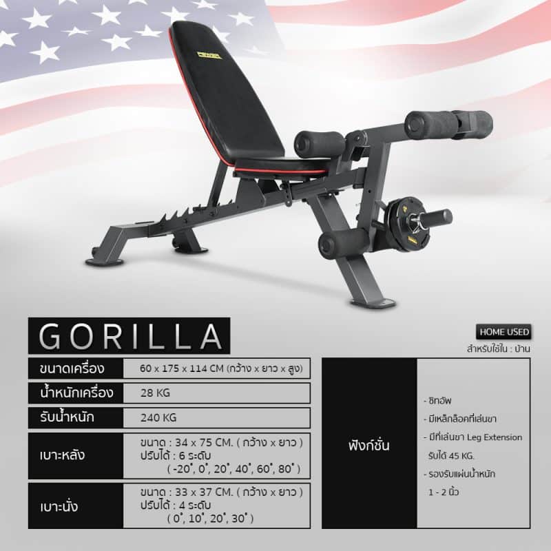 WEIGHT BENCH GORILLA - POWER REFORM